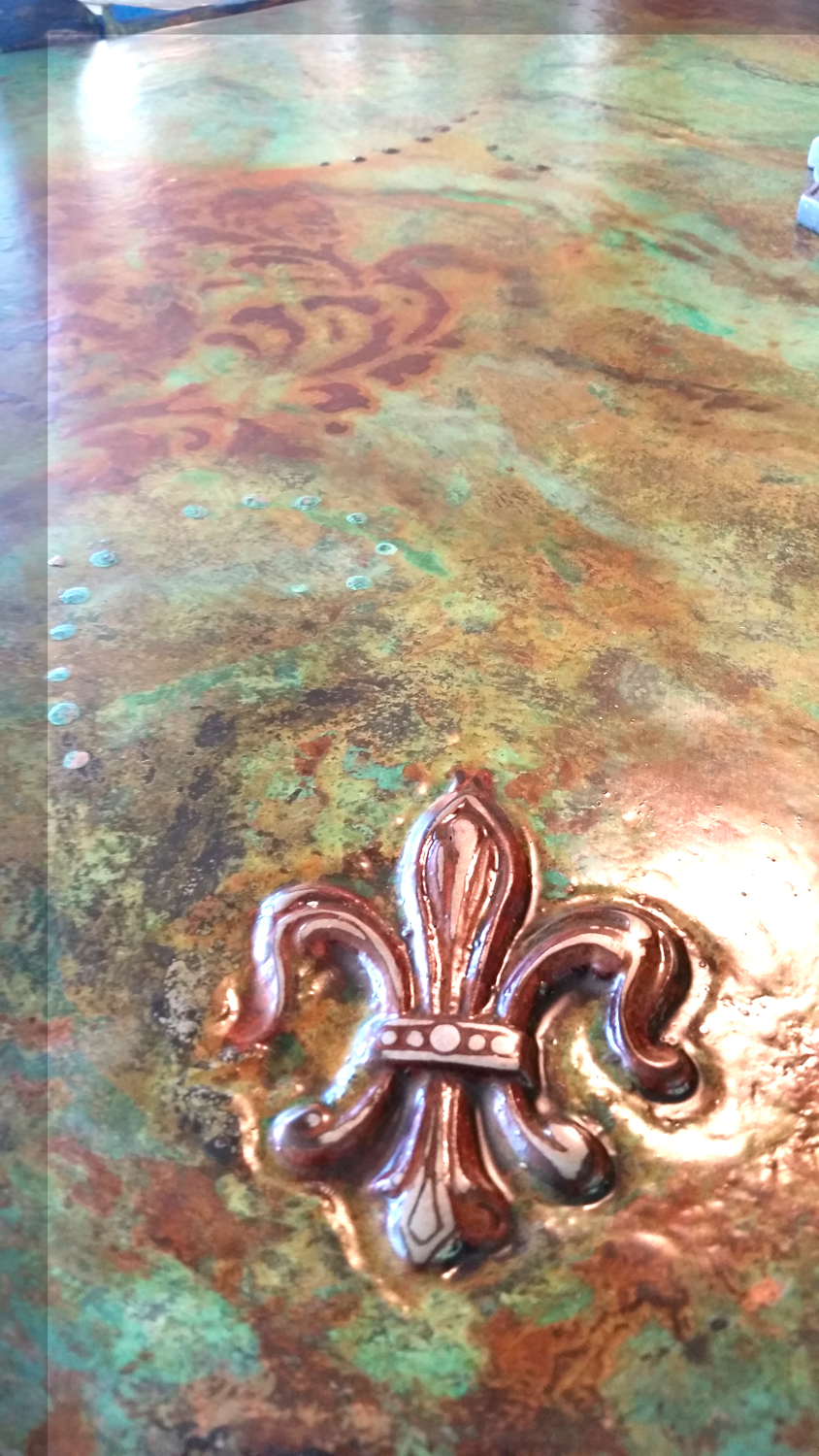 SK On Elderberry: Copper and Rust Concrete Counters with SK