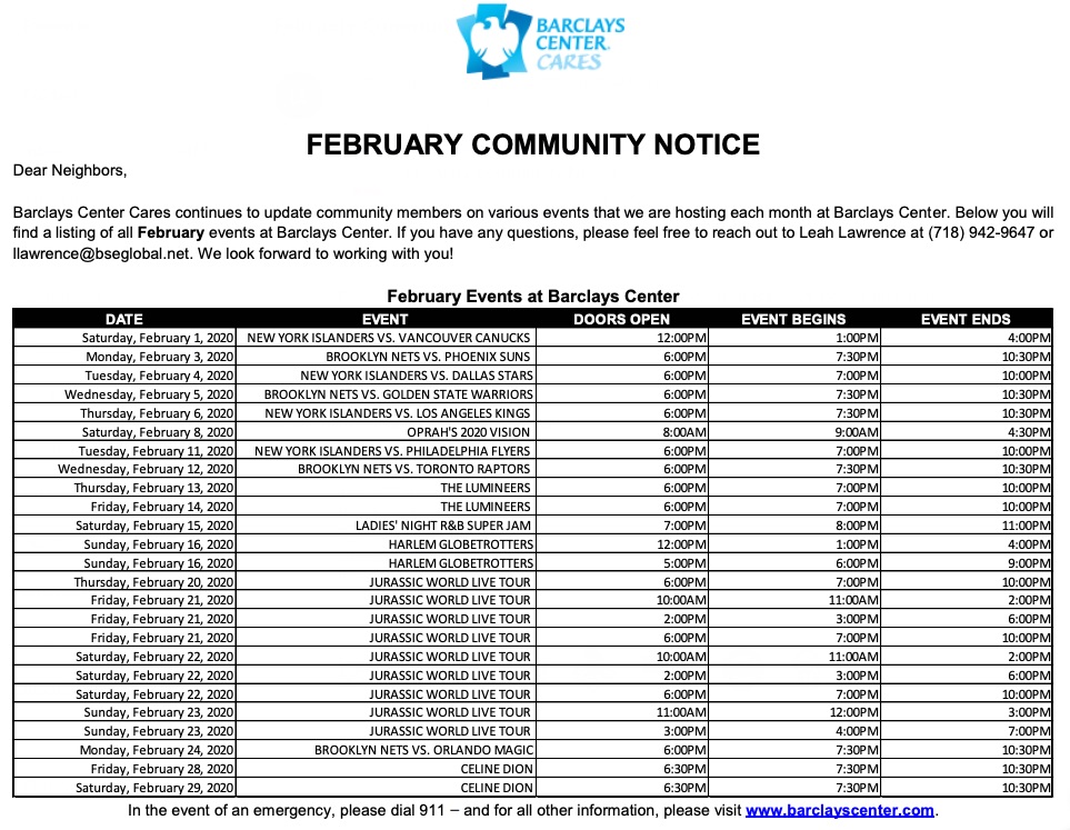 Barclays Center February 2020 calendar: 25 events, including hoops ...