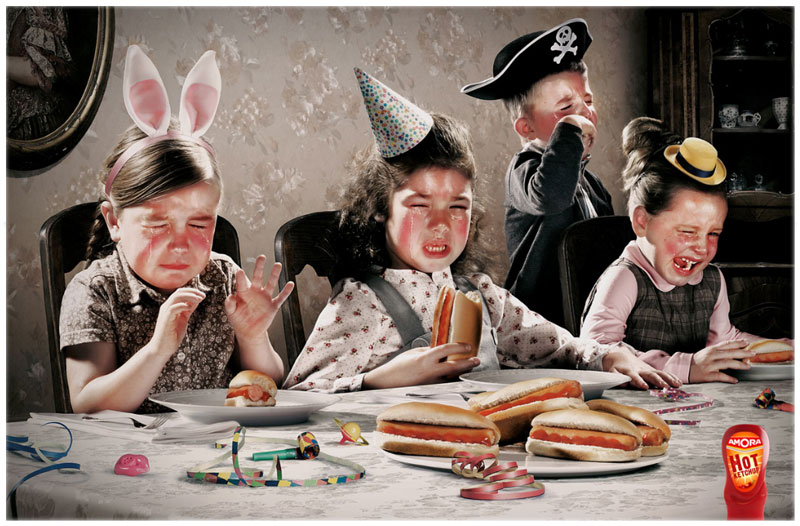 copyranter: Four wonderful ads with children crying.