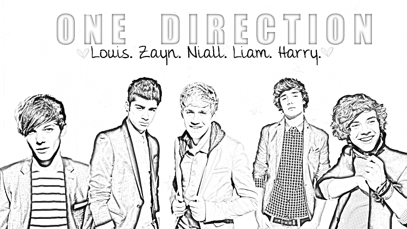 1d para colorear - Imagui