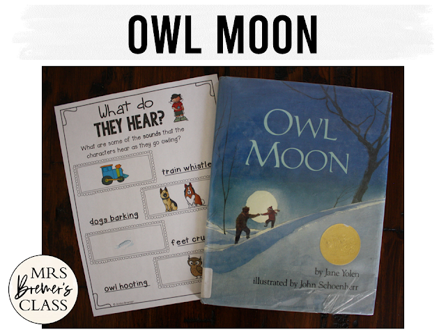 Owl Moon Book Activities | Mrs. Bremer's Class