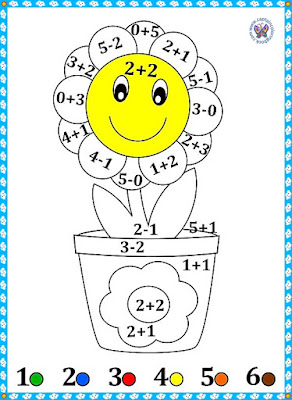 Coloring Book: Color by numbers, printable activity, worksheet