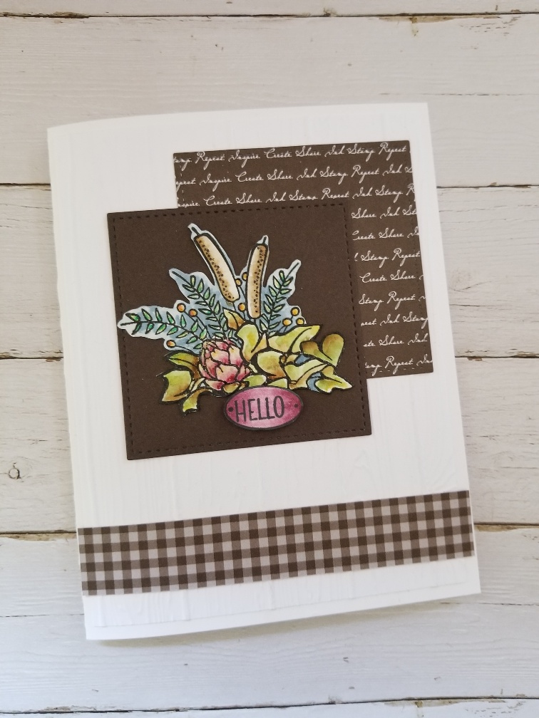 Stampin Expressions: Country home flowers