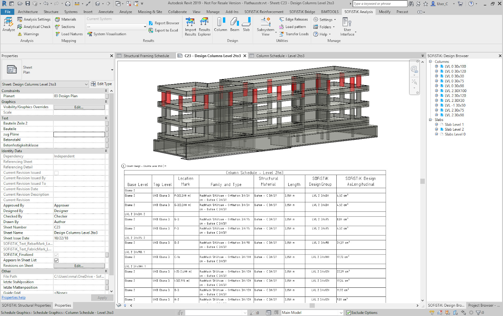 Revit Add-Ons: SOFiSTiK Analysis + Design