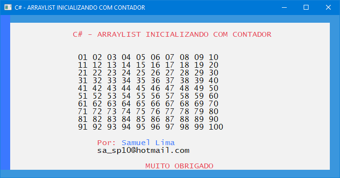 Samuel Lima - Programador C/C++/Java/JavaFX/C#: C# - Inicializando ... Samuel Lima - Programador C/C++/Java/JavaFX/C#: C# - Inicializando ...