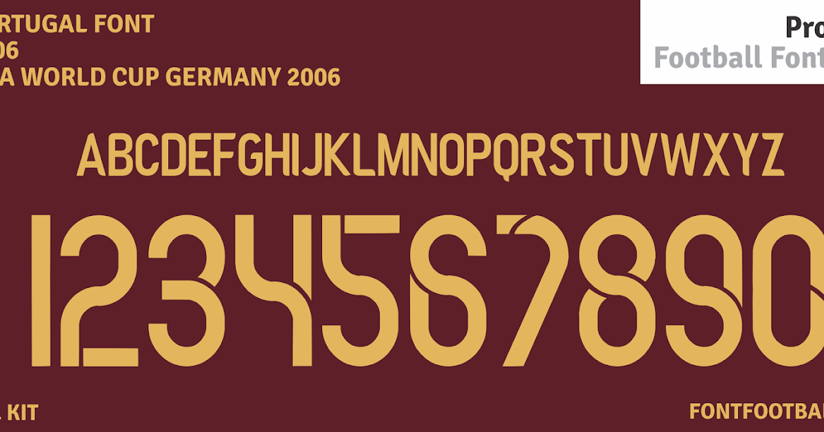 Portugal World Cup 2006 Font