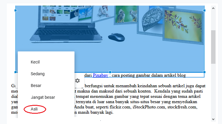 Cara Posting Gambar yang Benar dalam Artikel Blog | MGMP
