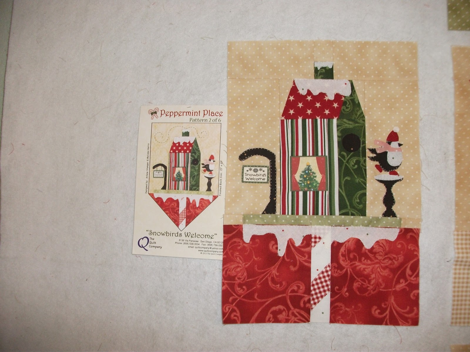 Cozy Little Quilts: Peppermint Place Quilt project Christmas in July