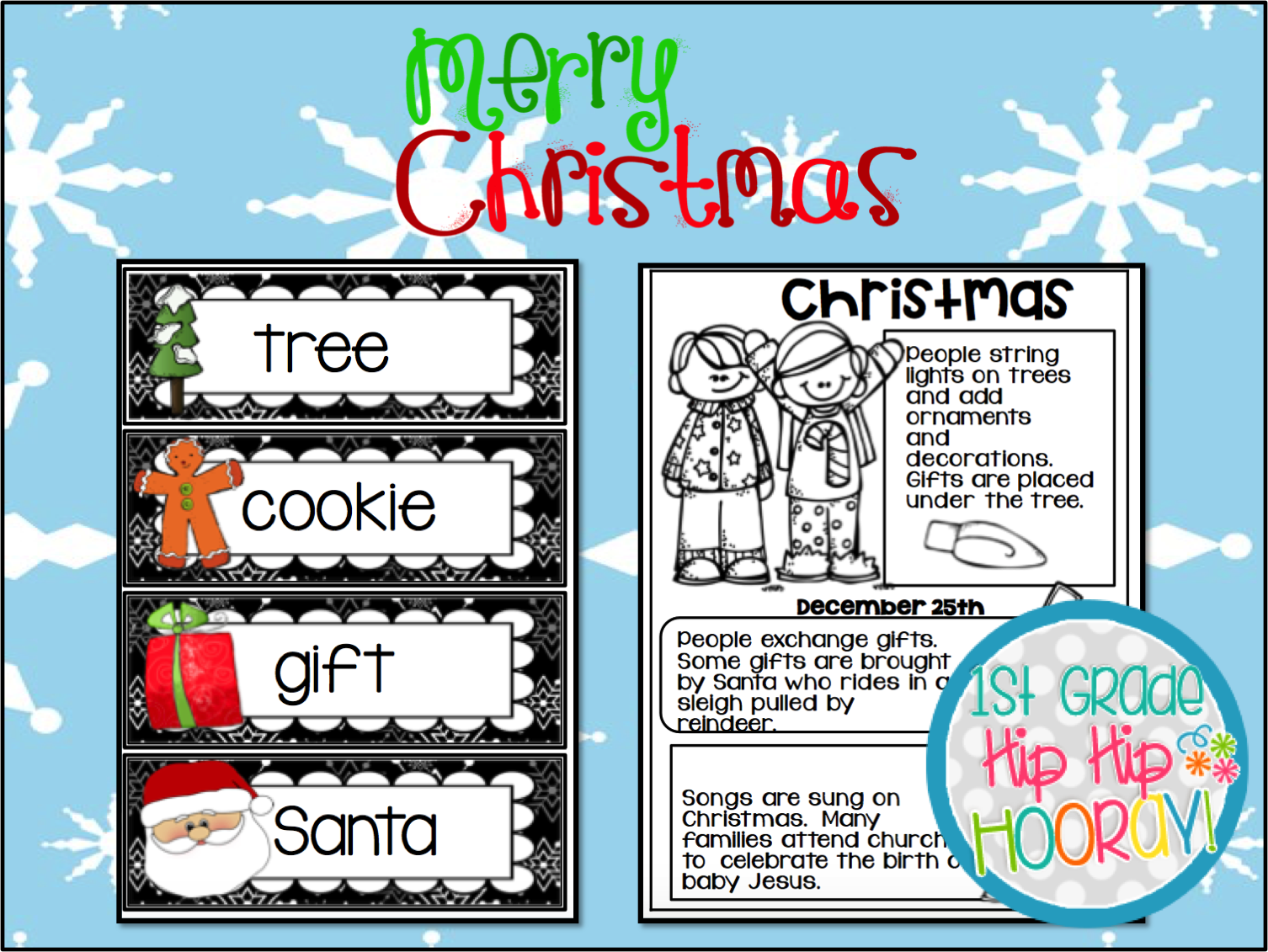 1st Grade Hip Hip Hooray!: Holidays Around the World...Christmas!