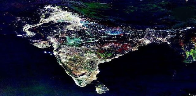 SATTELITE VIEW OF INDIA