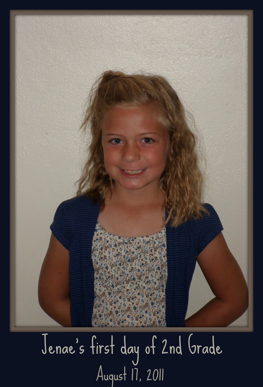 A Rodeo Family: First Day of 2nd Grade