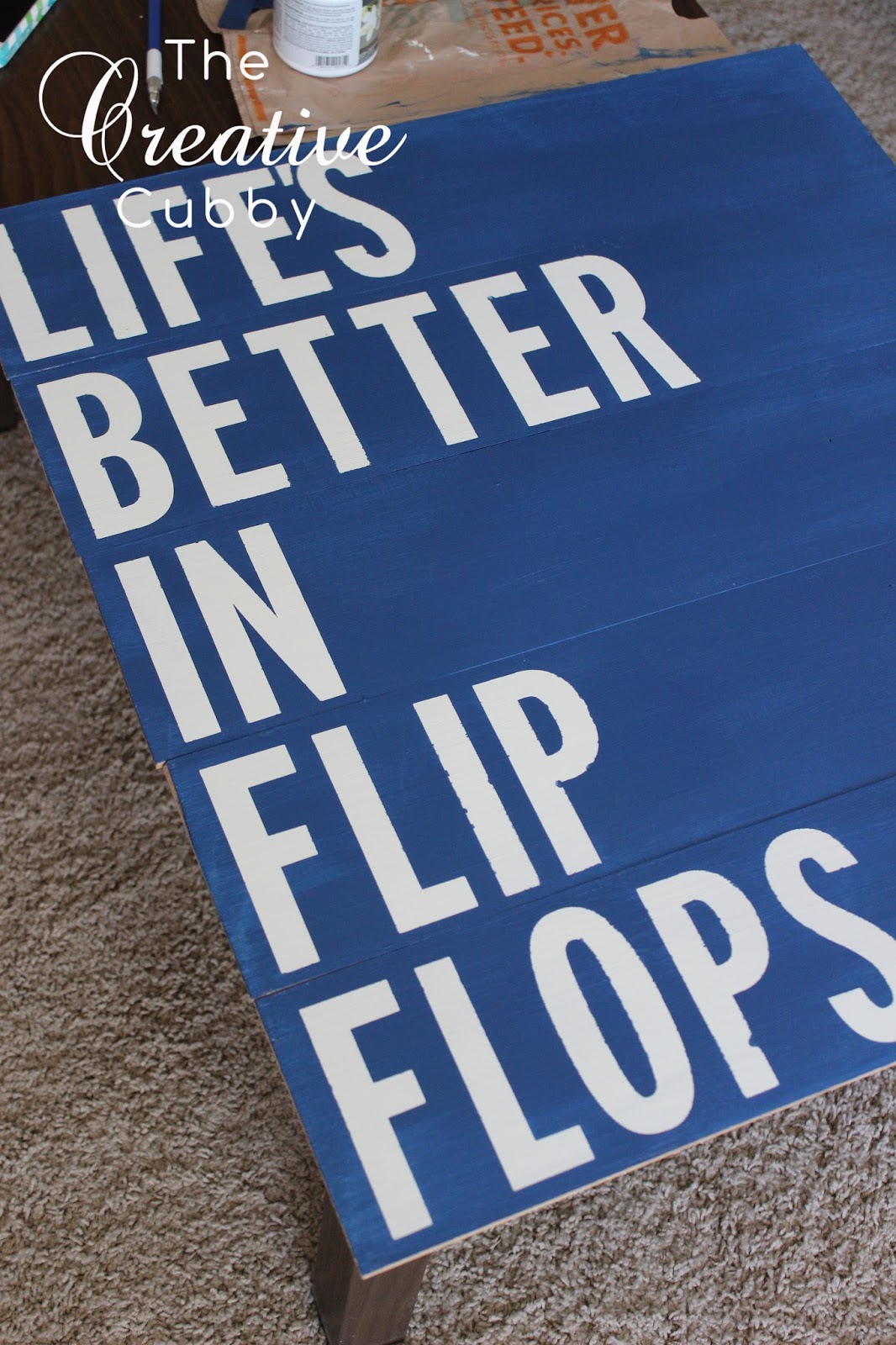 The Creative Cubby: Life is Better in Flip Flops Sign