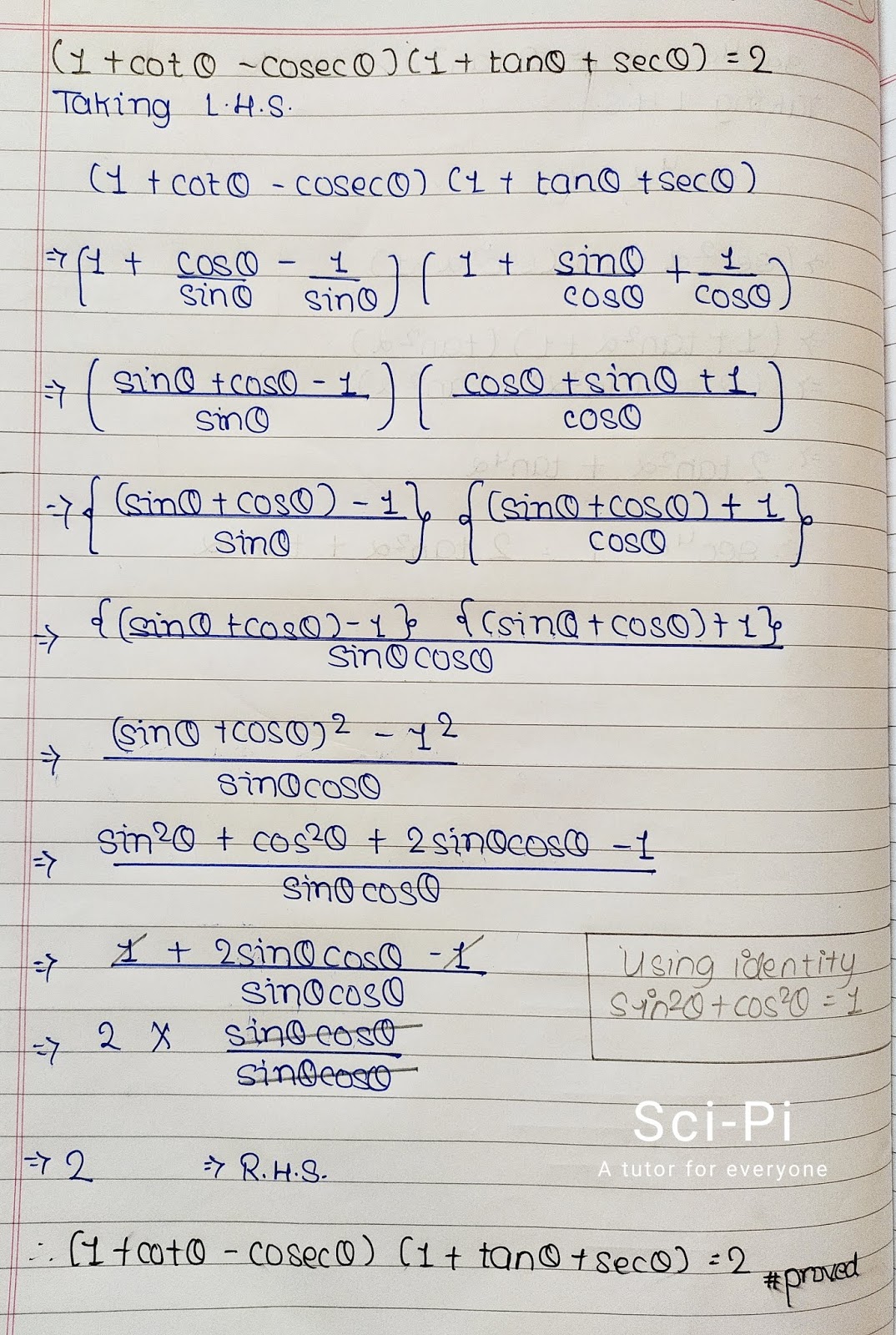 38 solved questions of Trigonometry for Trigonometric Identities ...