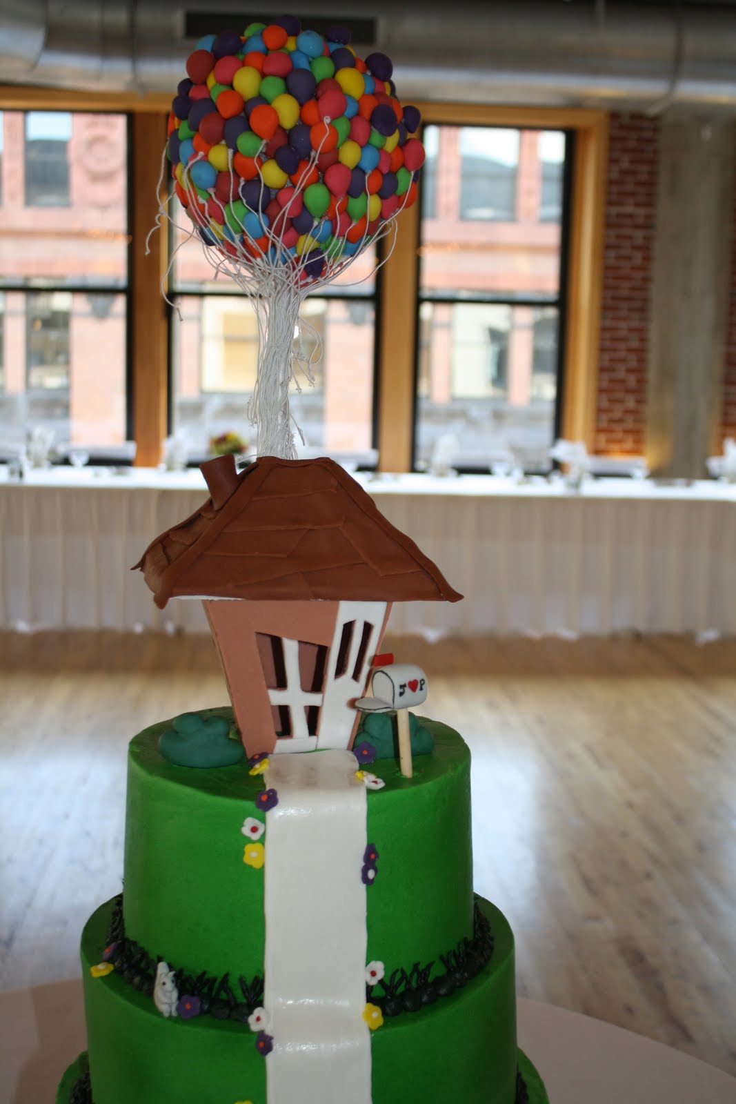 Hock Cakes LLC: Brownie Wedding Cake: Funky Design