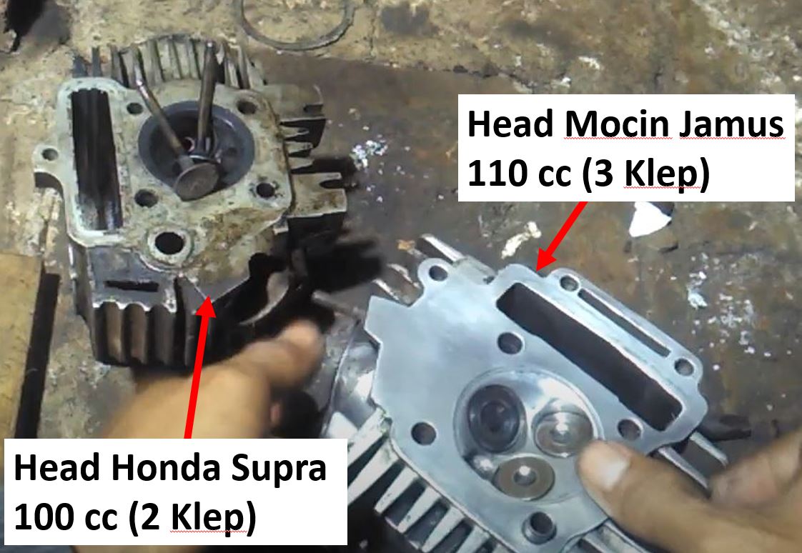 10 Macam Perbedaan Antara Head Silinder Jamus 3 Klep dengan Punya Honda ...
