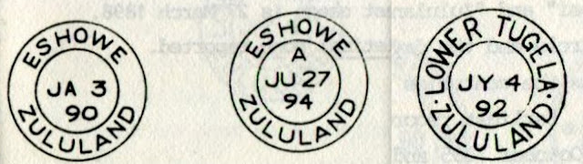 Zululand Postal History: Postmark Types