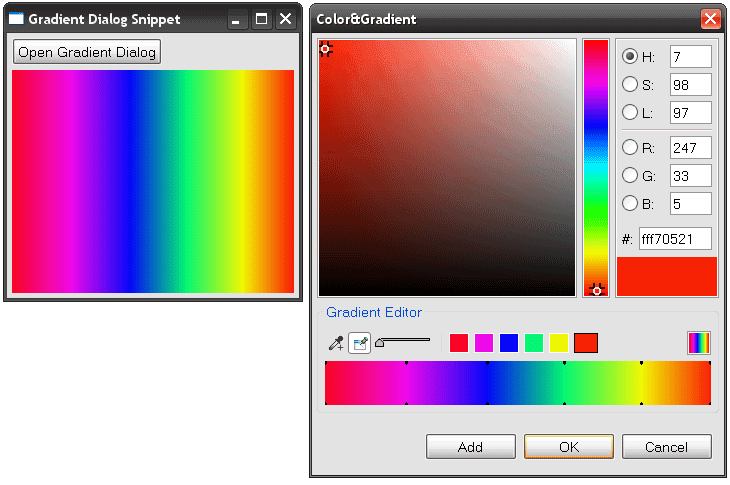 Inside Designerator: Color and Gradient for Eclipse