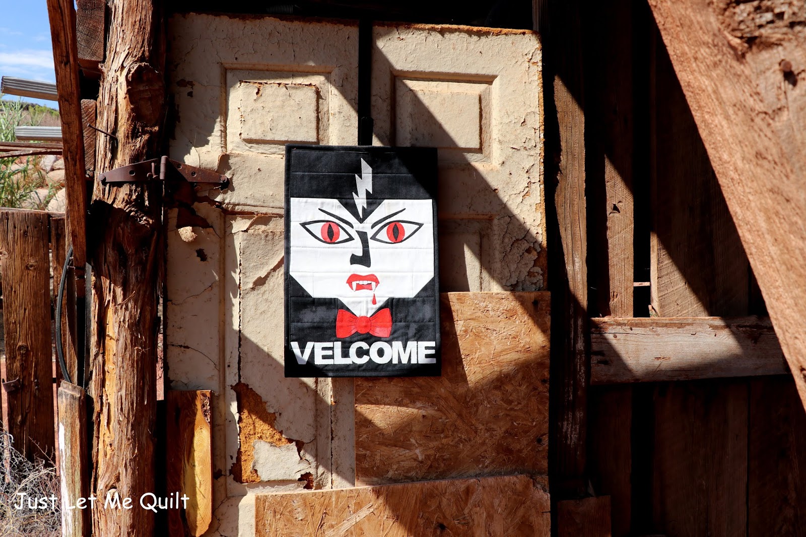 Just Let Me Quilt: Dracula Says "Velcome To My House"