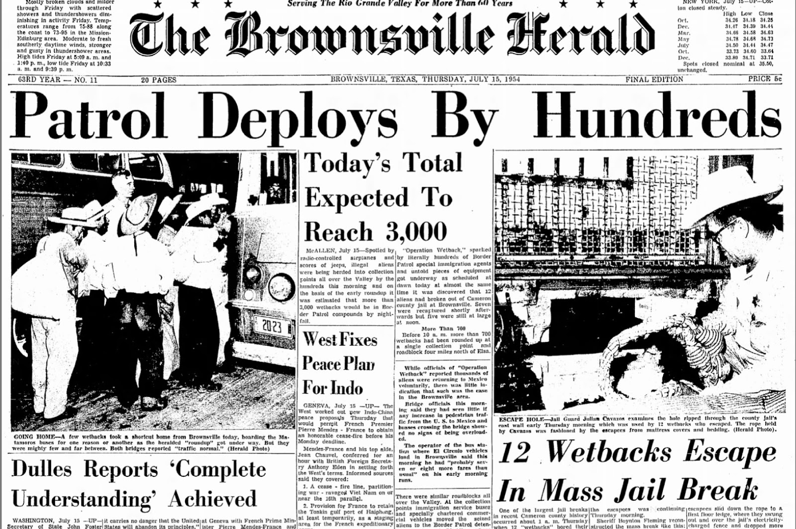 Brownsville Station: 1954 Operation Wetback at Port Isabel