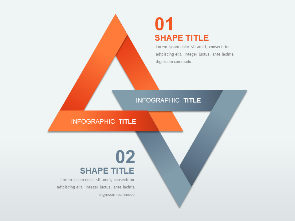 Twins Sharp Triangle PowerPoint Templates - PowerPoint Free