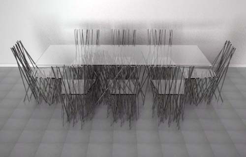 House of Herbastyle: Unique Furniture: Spaghetti Dining Table and ...