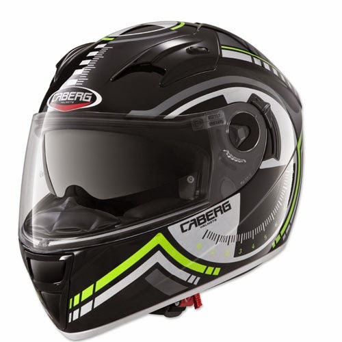 Mymotosiklet Blog: Caberg Full Face Motor Kaskı Vox Rival Siyah-Beyaz-Yeşil