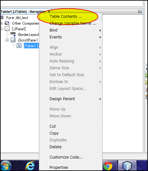 Starting Programming at age 29: Java JTable using NetBeans GUI builder 3