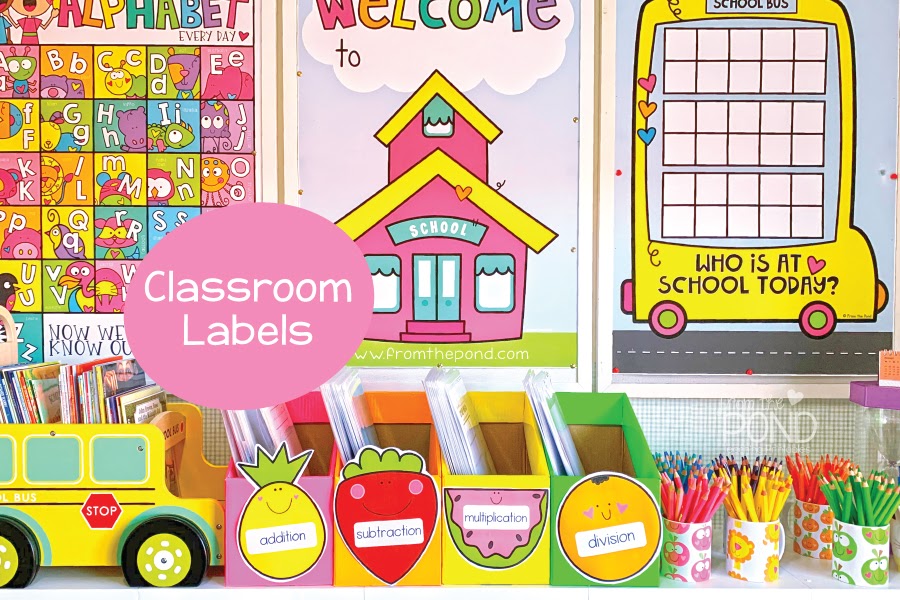 Classroom Labels | From the Pond