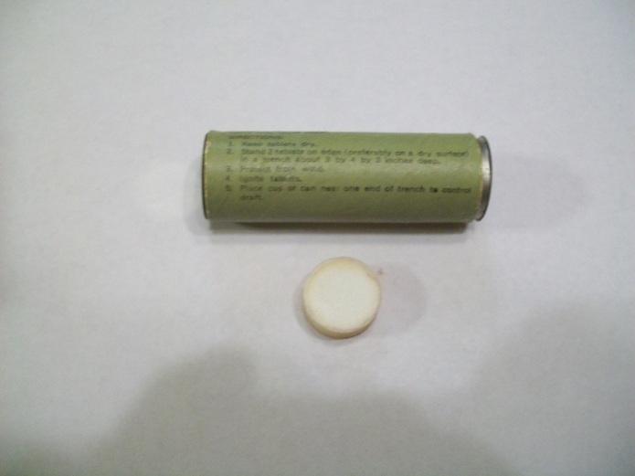 Webbingbabel: US Army WW 2 Hexamine C Ration Heating Tablets