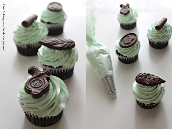 Chic & Gorgeous Treats: After Eight Mint Chocolate Cupcake