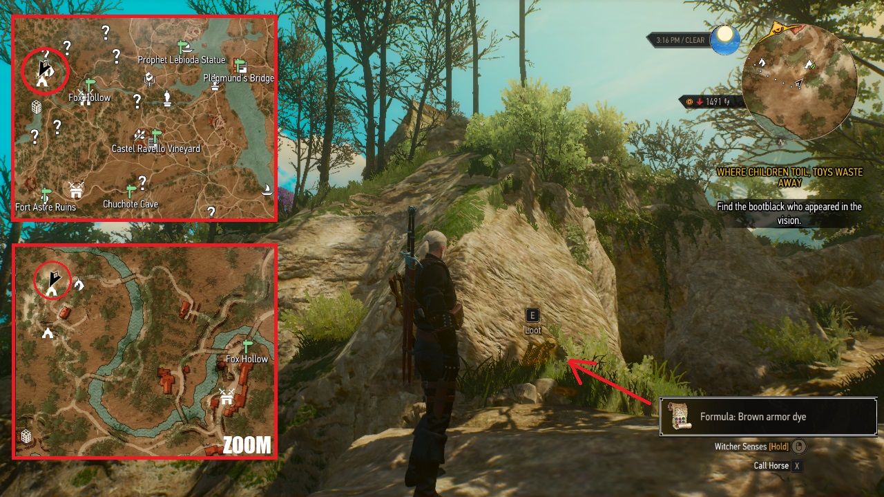 THE WITCHER 3 : ARMOR DYE FORMULA, LOKASI & CARA MENDAPATKANNYA ...