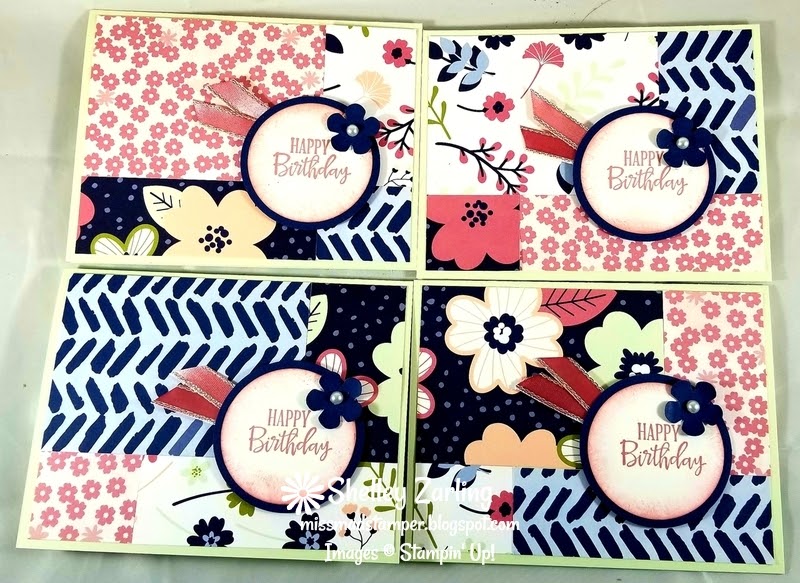 Miss Mad Stamper: Color Blocking Paper Blooms