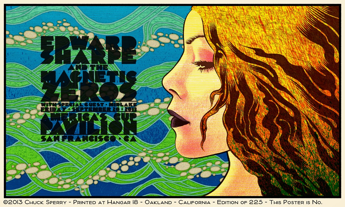 INSIDE THE ROCK POSTER FRAME BLOG: Edward Sharpe and the Magnetic Zeros ...