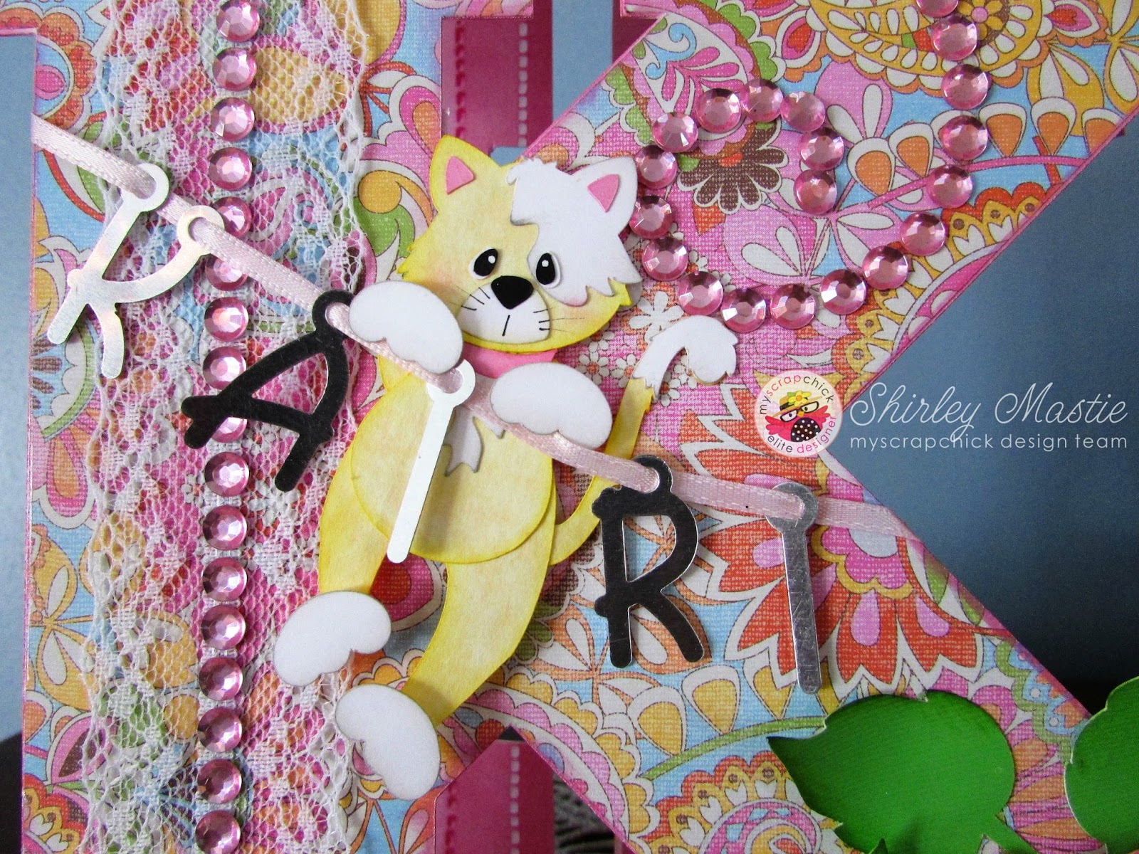 Scrappy Sam Designs: Pretty Initials