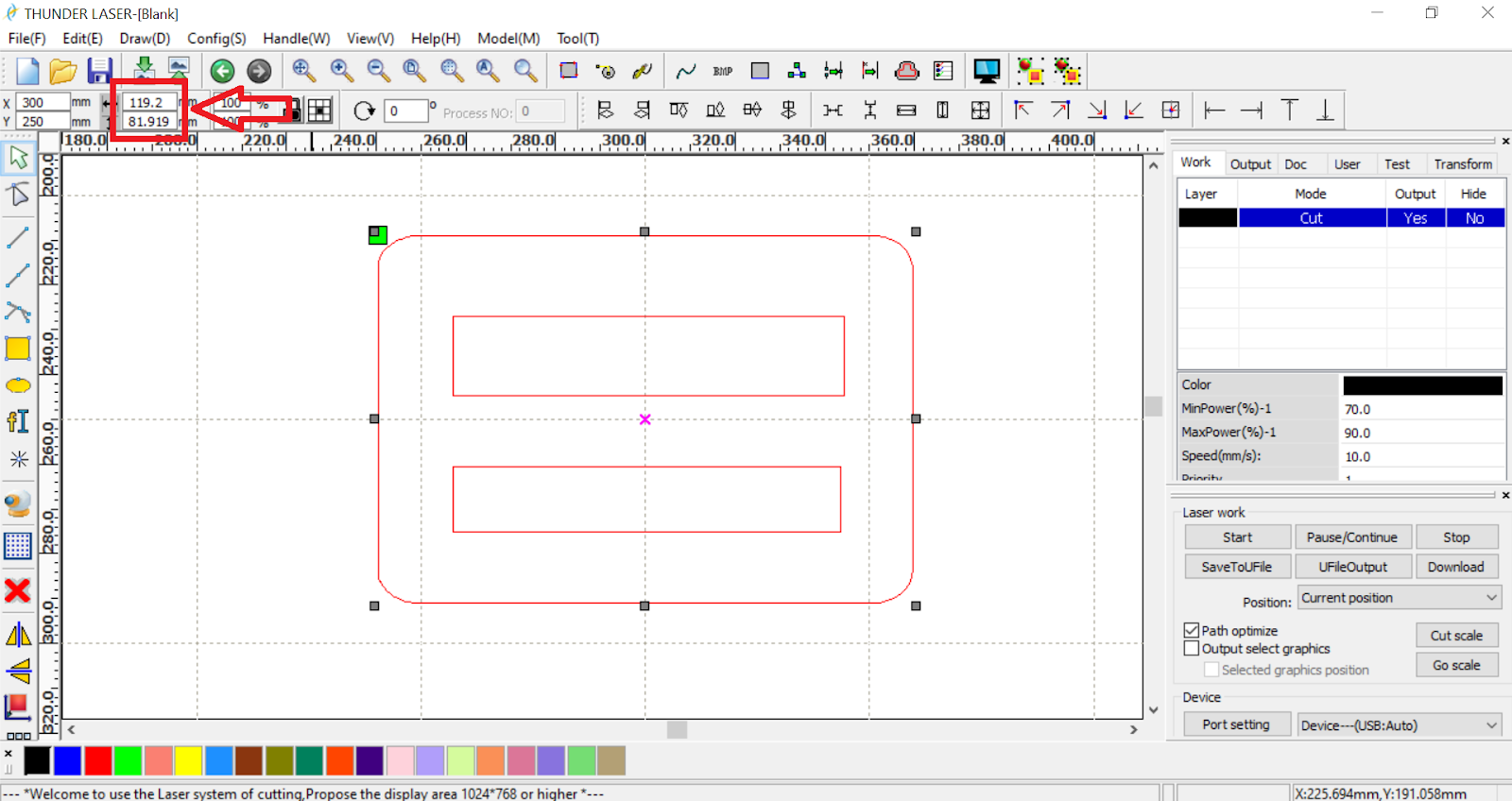 מייקינג : חיתוך לייזר בעזרת RDWorks V8