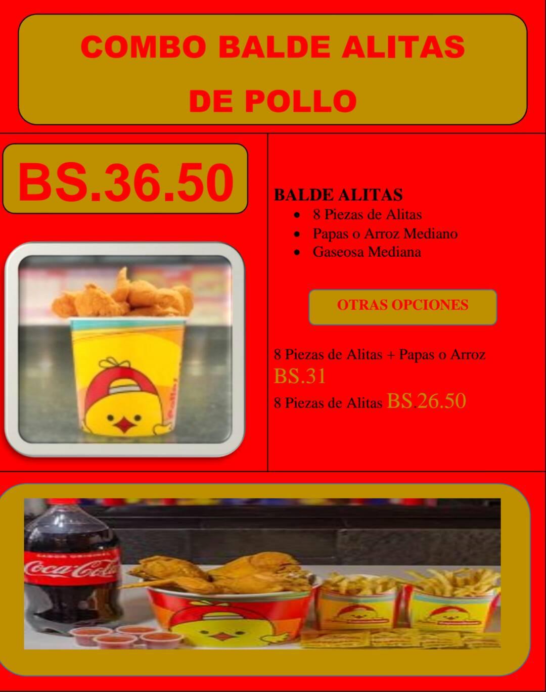 POLLOS COPACABANA : MENU -POLLOS