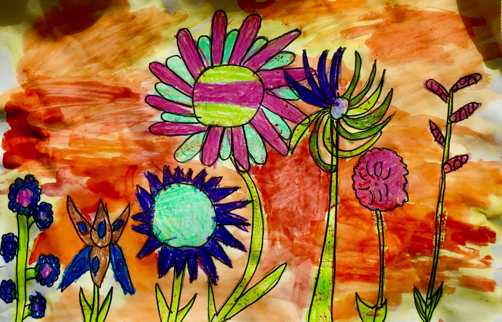 Expression of Imagination: Spring Flowers by Gr. 2