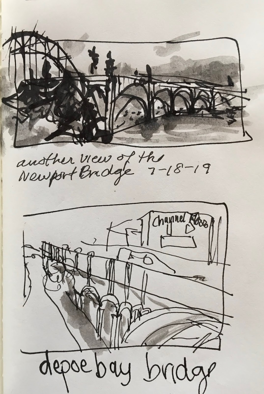 Urban Sketchers Portland: Newport/ Depoe Bay Coast Sketching