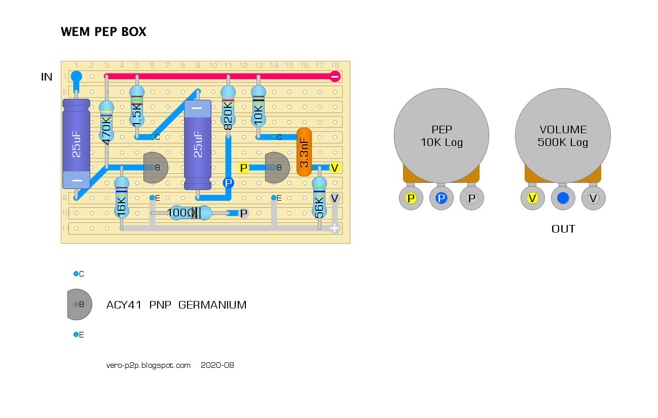 Guitar Effects - Vero - Point to Point - Tag Board Layouts: WEM: Pep ...