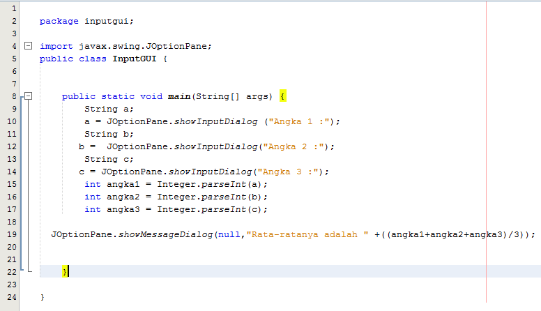 V-Class JAVA ( Input Dari Keybord ) - Task Blog