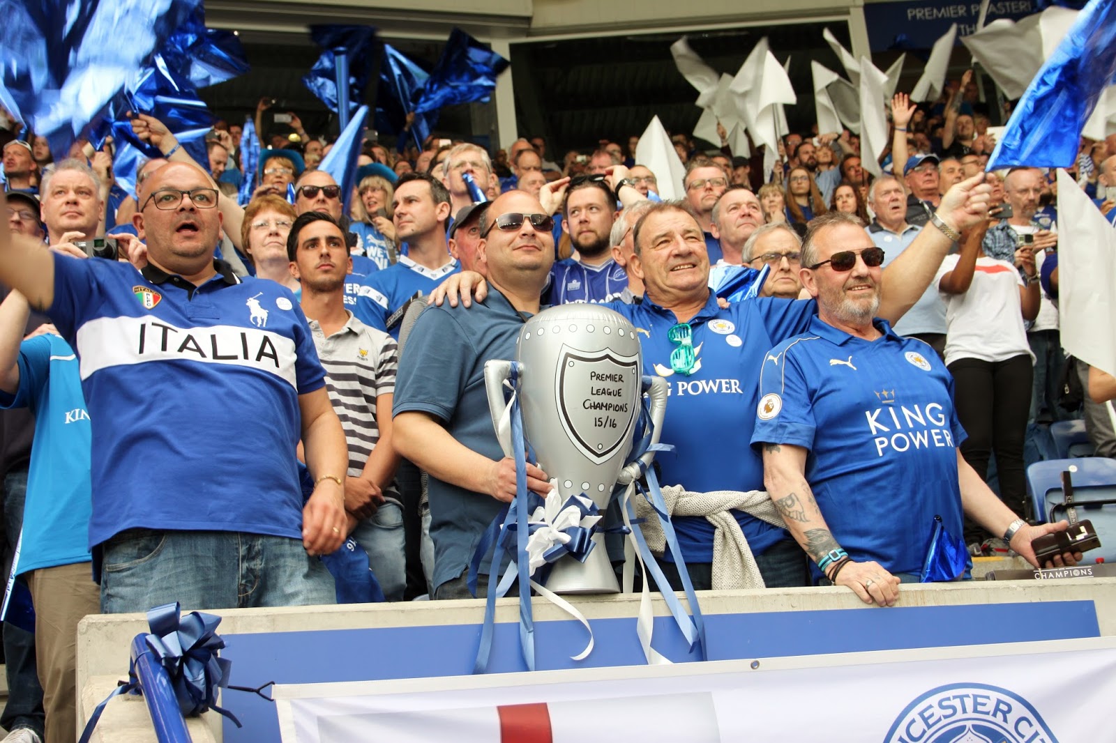 LCFC Champions - Fans In The Stands