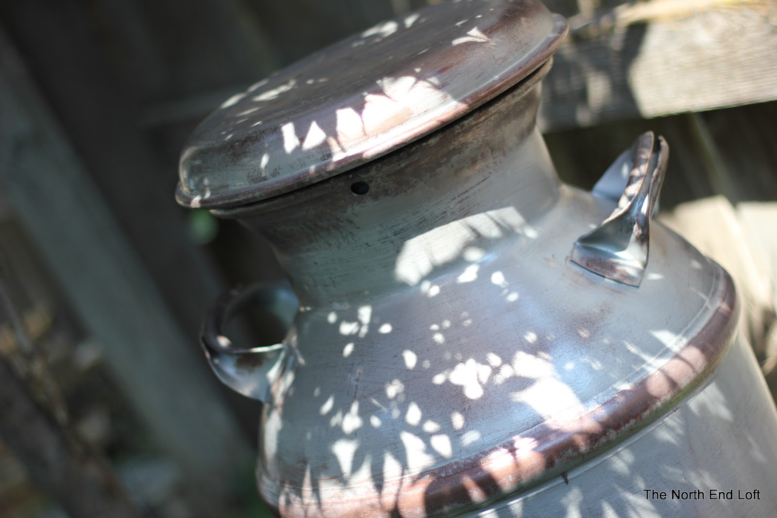 The North End Loft: Old Painted Milk Can