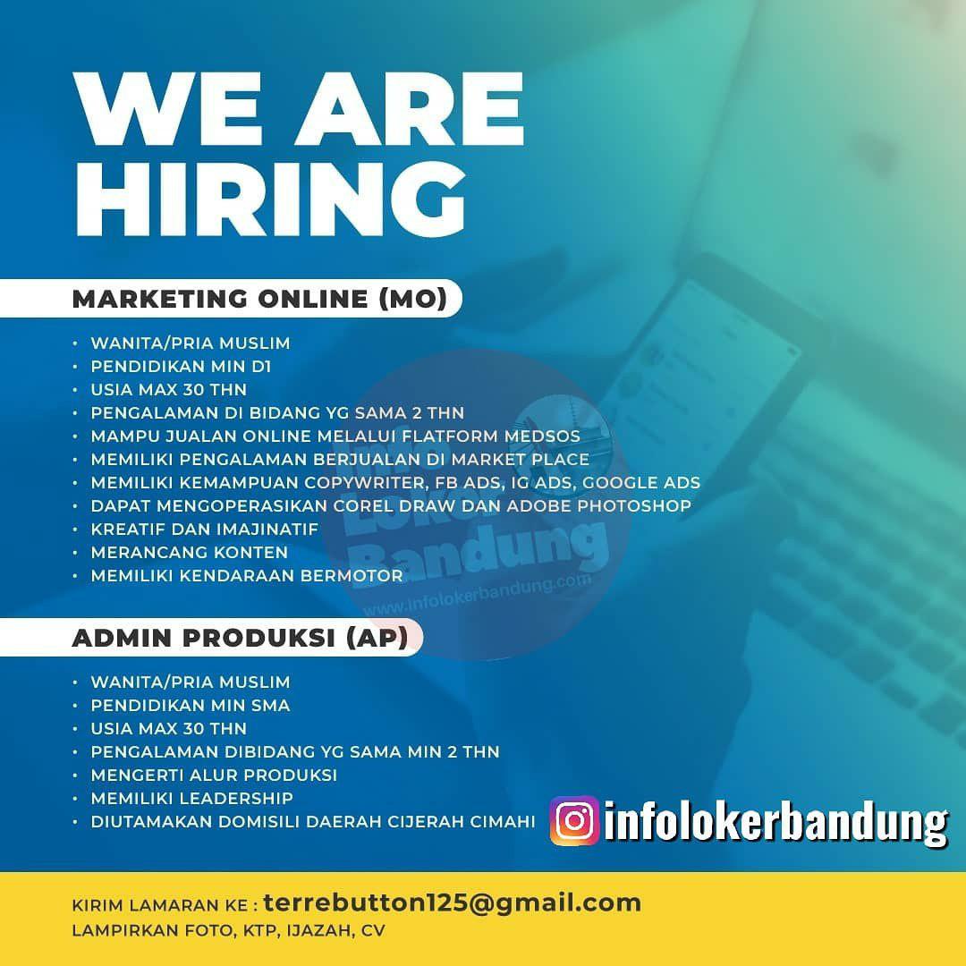 Lowongan Kerja Marketing Online & Admin Produksi Bandung September 2019 ...
