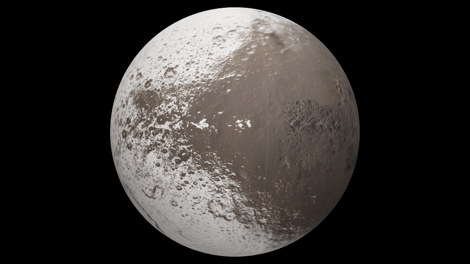 Iapetus: Bulan Saturnus dalam 3 Dimensi - APOD Indonesia