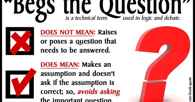 Begging The Question Examples