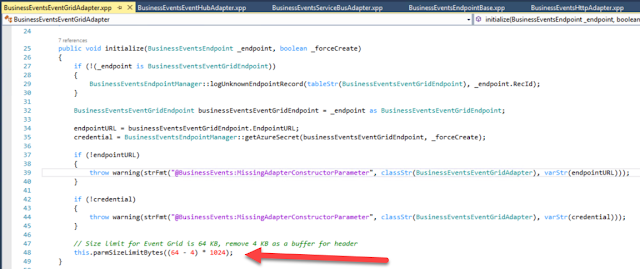 Adventures in Axapta world: Maximum Size for Business Events