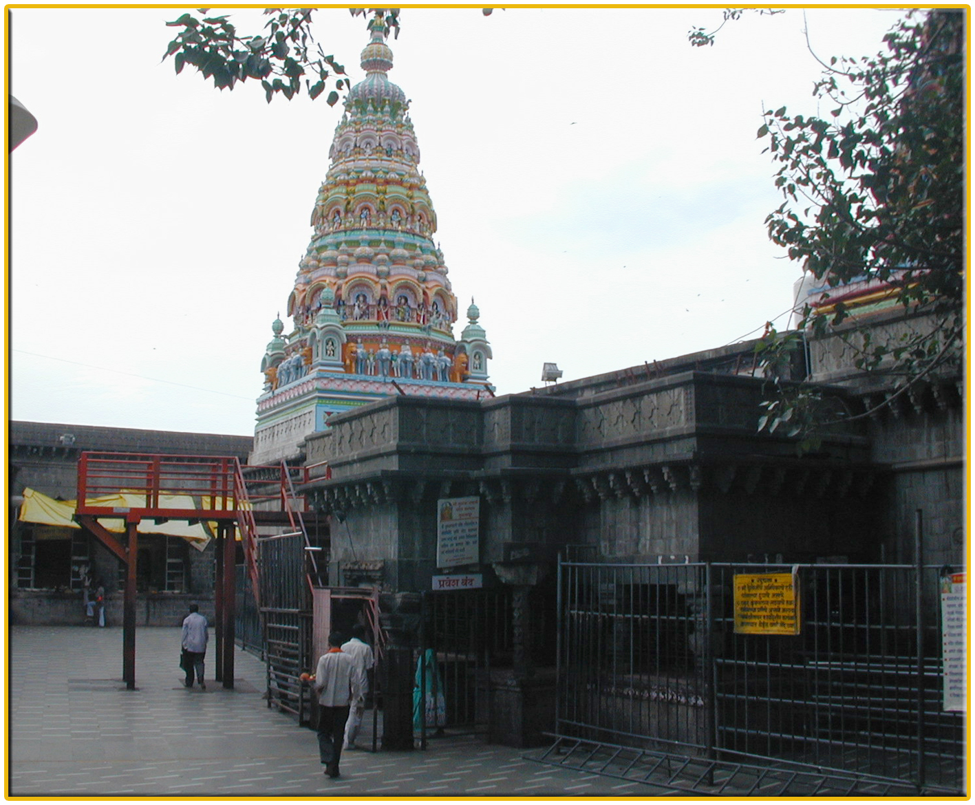 Bhavani is worshipped in the form of a three foot high granite image ...