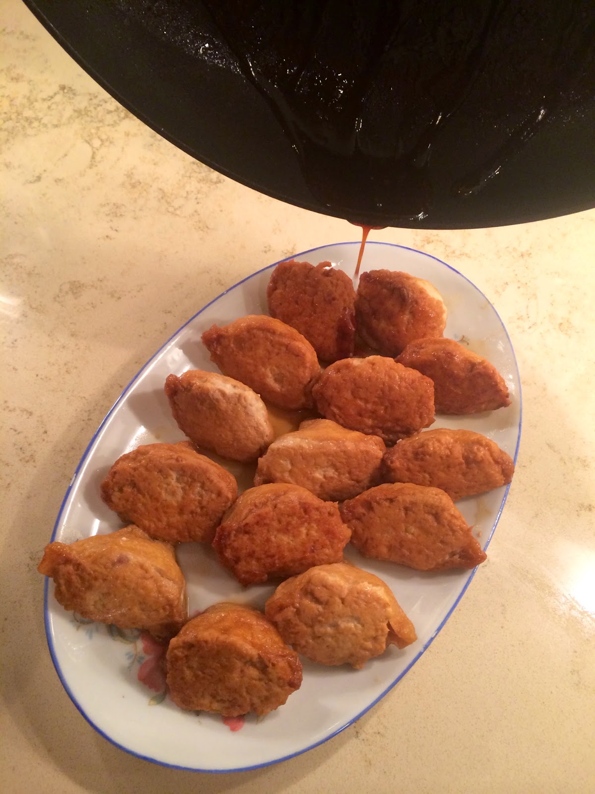 Meat and Tofu stuffed Aburaage (Meat and Tofu Inari "sushi")