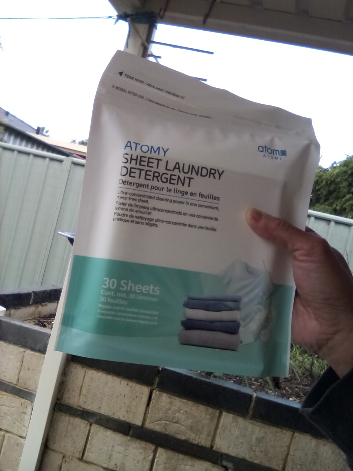 Atomy Natural Sheet Laundry Detergent. Detergent + Fabric Softener ...