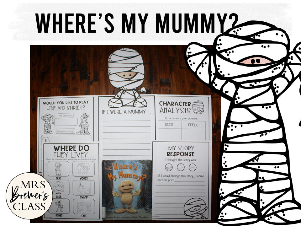 Where's My Mummy | Book Activities and Craftivity | Mrs. Bremer's Class